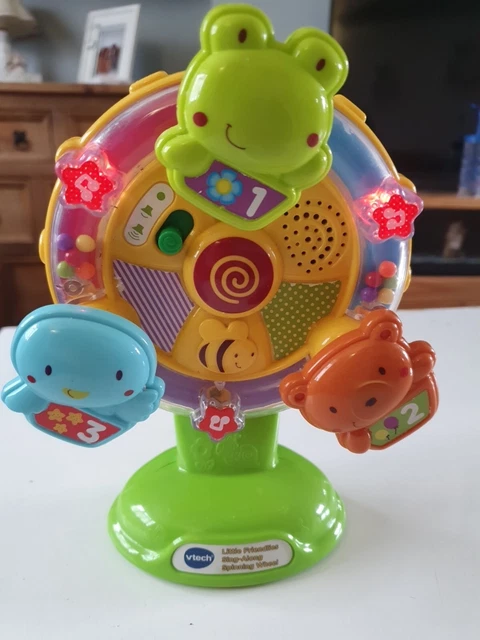 VTECH BABY LITTLE Friendlies Sing Along Spinning Wheel Baby High Chair ...