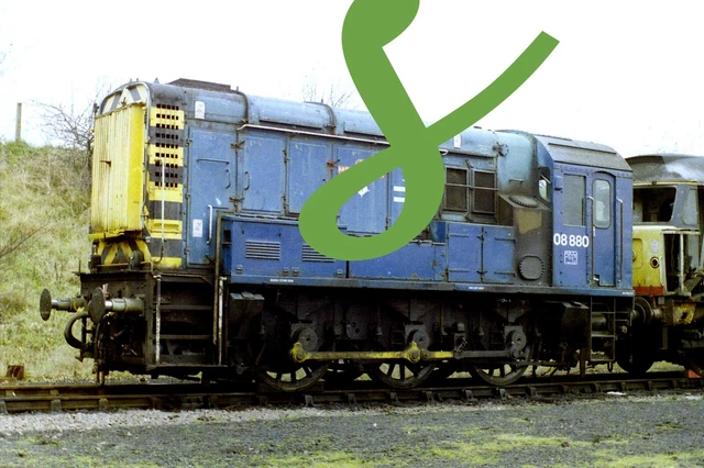 UK RAILWAYS 35MM COLOUR NEGATIVE: 08880 at TINSLEY DEPOT 09-04-1995 £2. ...