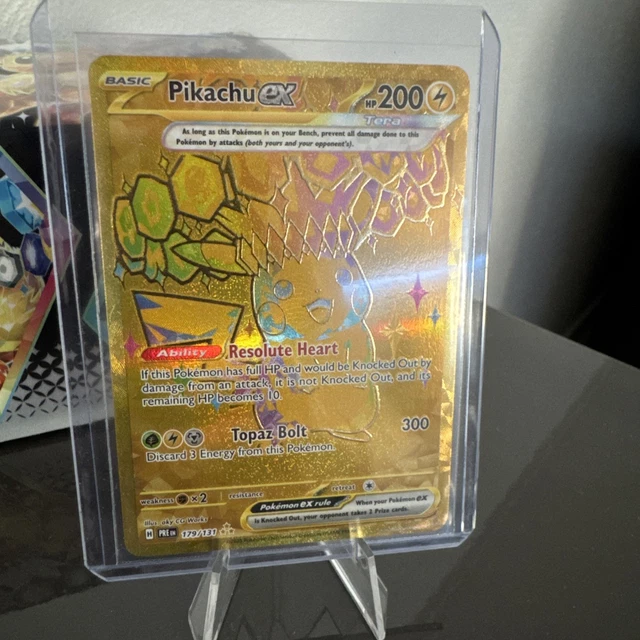 POKEMON PRISMATIC EVOLUTION Gold Pikachu ex 179/131 English Rare EUR 89 ...