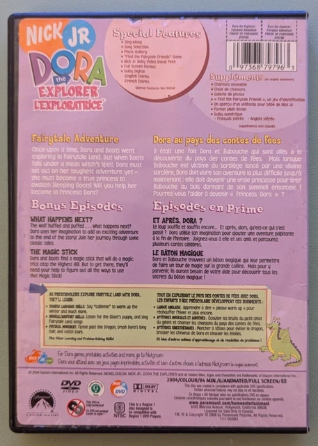 DORA THE EXPLORER - Fairytale Adventure (DVD, 2006, Canadian) $6.50 ...