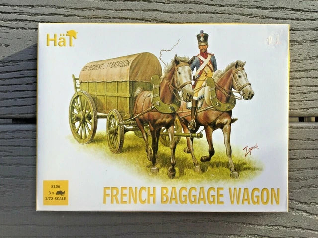 HAT INDUSTRIES 1/72 Napoleonic French Baggage Wagon X 3 Model Kit Item ...