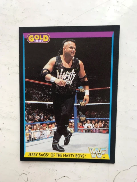 1992 WWF KLASSISCH Sammelkarte Gold Serie - Jerry Sags #56 Hasbro Wwe ...