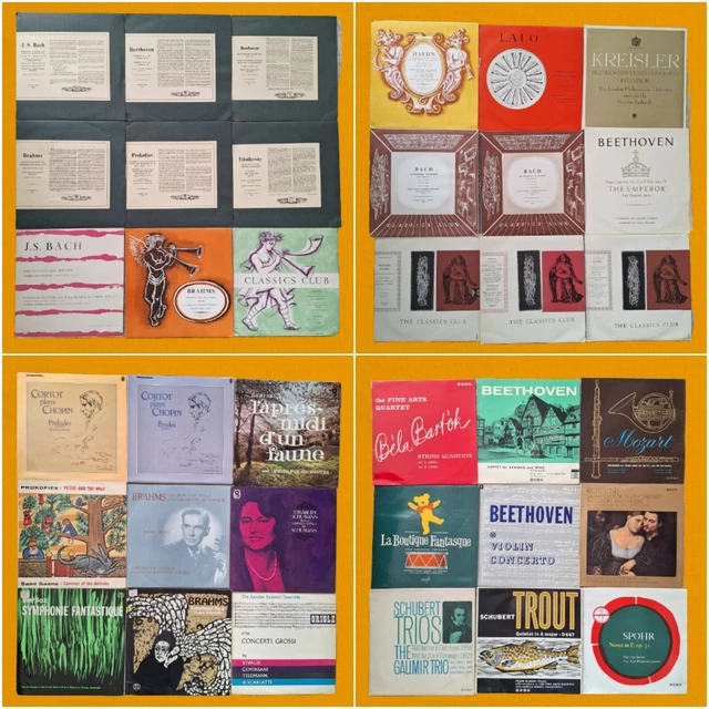 36X WORLD RECORD Club Saga Classics Club Classical Records Job Lot ...