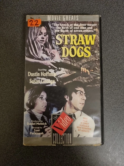 STRAW DOGS VHS Video Ex Rental Dustin Hoffman and Susan George PAL 1971 ...