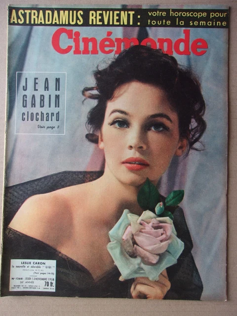 CINÉMONDE N°1266 DE 1958 : Leslie Caron-Gabin-Annie Girardot-Bourvil ...