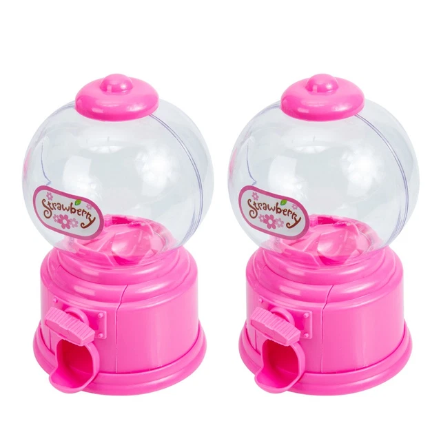2 PCS GUMBALL Machine Kids Toys Gumballs for Candy Vending Dispenser ...