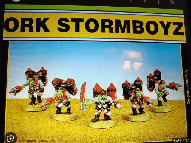 WARHAMMER 40.000 ORK Stormboyz 2nd edition metal unbuilt complete ...