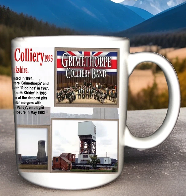 GRIMETHORPE COLLIERY COAL Mine Mug. Limited Edition Gift Miners ...