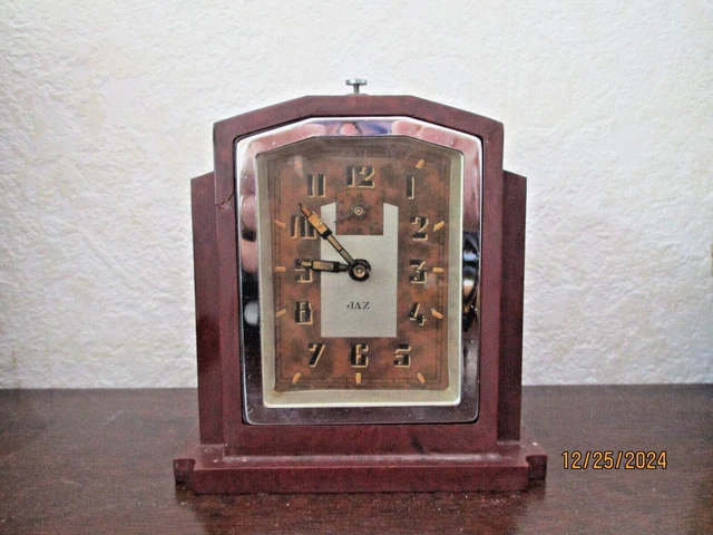 PENDULETTE RÉVEIL JAZ Fonic Bakélite, Art Déco Années 1930 EUR 20,00 ...