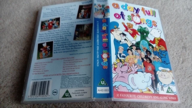 A DAY FULL Of Songs Children Favourites Sing Along Vhs Video 32 Songs £ ...