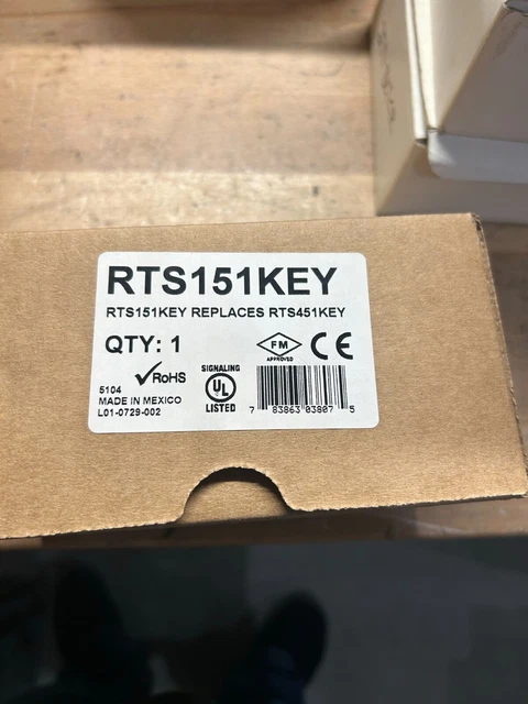 SYSTEM SENSOR RTS151KEY Fire Alarm Remote Test Station -New In Box $39. ...