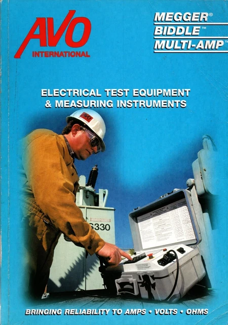 AVO INTERNATIONAL MEGGER/BIDDLE/MULTI-AMP Electrical Test Equipment ...