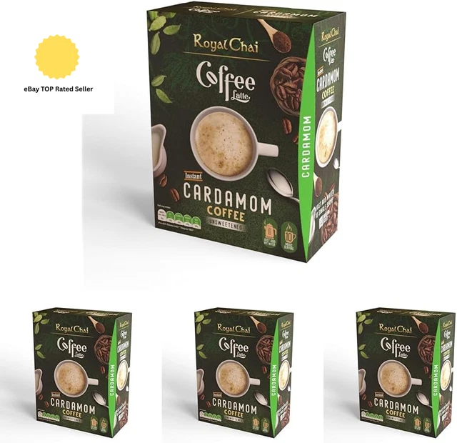 | COFFEE LATTE | Cardamom Coffee Unsweetened |10 Single Serving Sachets ...