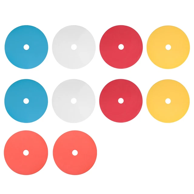 10PACK FLAT DISC Markers Non-Slip Spots Markers Football Basketball ...