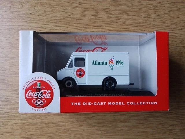 COCA COLA 1996 Atlanta Olympic Games White Van. Lledo. £6.00 - PicClick UK