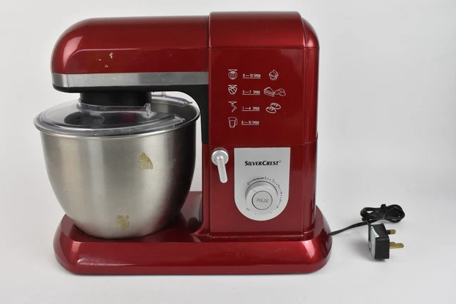 SILVERCREST SKM 650 Red Stand Mixer With Whisks PAT tested £29.99 ...