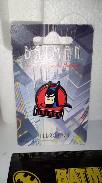 BATMAN ANIMATED SERIES, Batman Pin, Neu auf Karte, 3 cm, 1992 ...