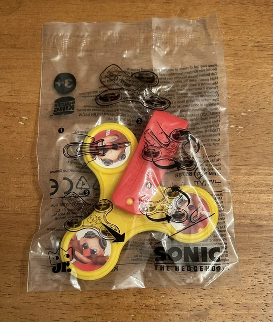 2022 BURGER KING SONIC THE HEDGEHOG ROBOTNIK EGGMAN SPINNER WHEEL Toy ...