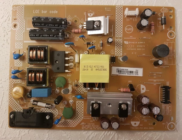 POWER SUPPLY 715G7801-P01-W04-0H2H for LG TV £24.99 - PicClick UK