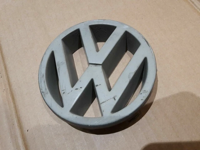 VW GOLF JETTA Mk2 Front Grill Grill Round Volkswagen Chrome Badge ...