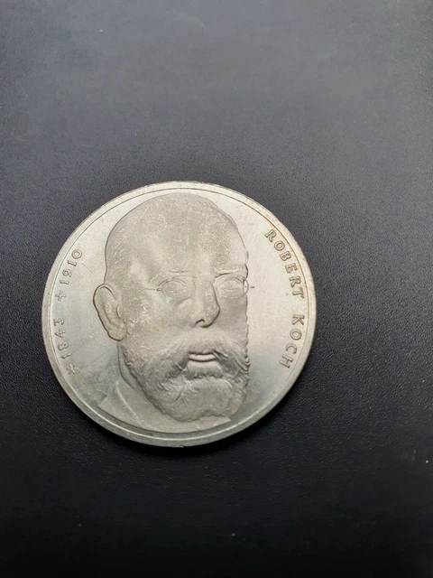 10,-DM MÜNZE 1993 J, Robert Koch 1843-1910 ,SILBER 625 ,15,5 g EUR 19 ...