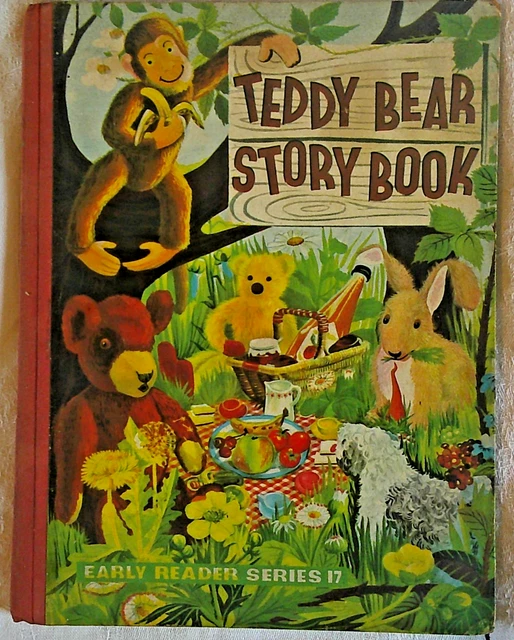 VINTAGE 50S HB Teddy Bear Story Book Early Reader Series 17 Hampster ...