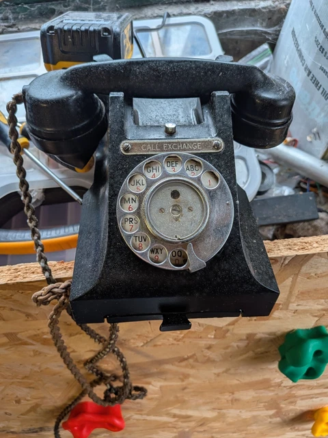 VINTAGE GPO/BT BAKELITE Style Rotary Telephone £10.80 - PicClick UK