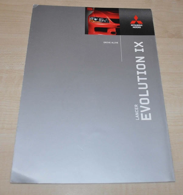 2005 MITSUBISHI LANCER Evolution IX Sales Brochure Prospekt DE £16.21 ...