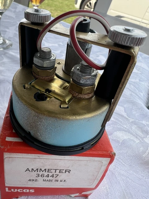 LUCAS AMP METER 50-0-50 Jaguar , Triumph Etc Ideal Alternator Con New ...