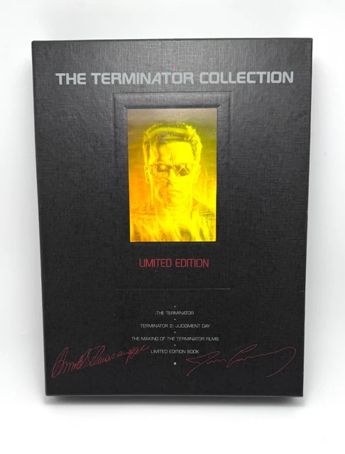 THE TERMINATOR COLLECTION Limited Edition Box Set-3 VHS-Collectors Book ...