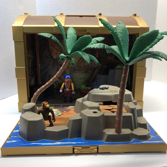 PLAYMOBIL #5737 COFFRE au Trésor PIRATE Jeu Trésor Étui de Transport ...