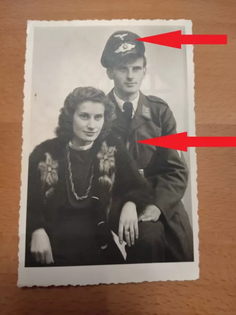 ORIG. FOTO AK Portrait Soldat der Luftwaffe mit WiO Schirmmütze Apolda ... ORIG. FOTO AK Portrait Soldat der Luftwaffe mit WiO Schirmmütze Apolda ...