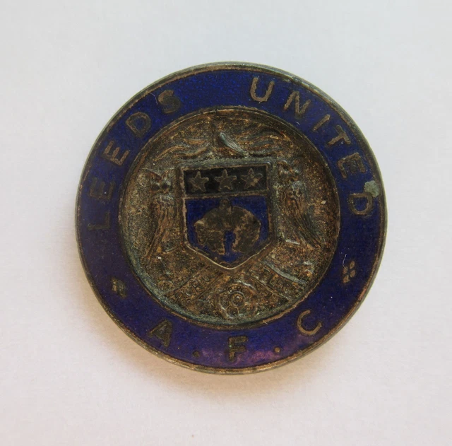 RARE OLD SILVER-PLATED Leeds United Fc Enamel Badge $19.48 - PicClick