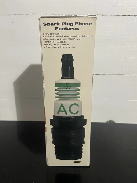 AC SPARK PLUG Phone Vintage 10” £90.96 - PicClick UK