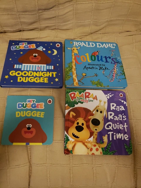 BUNDLE OF CBEEBIES Hey Duggee Raa Raa Lion Roald Dahl Toddler Board ...