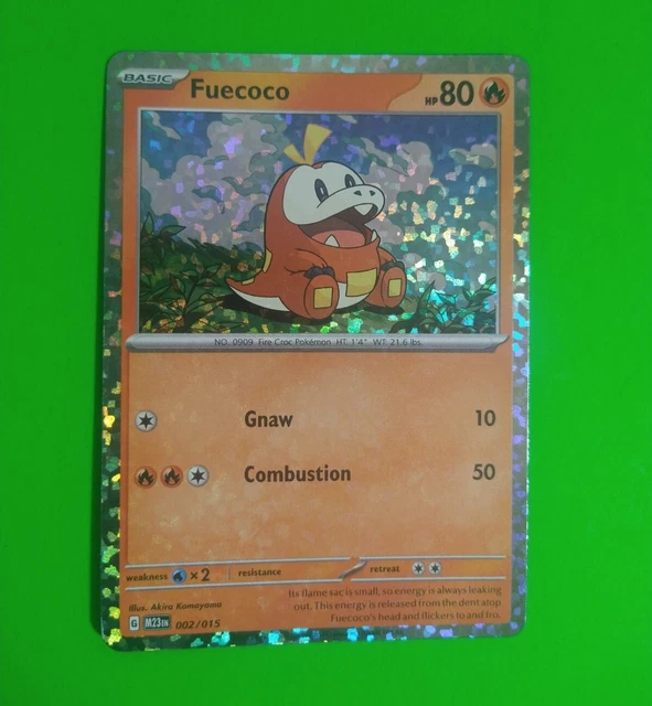 🔥 POKEMON TCG 🔥 Fuecoco 002/015 Holo 🔥 McDonald's Match Battle 2023 ️🚀 ...