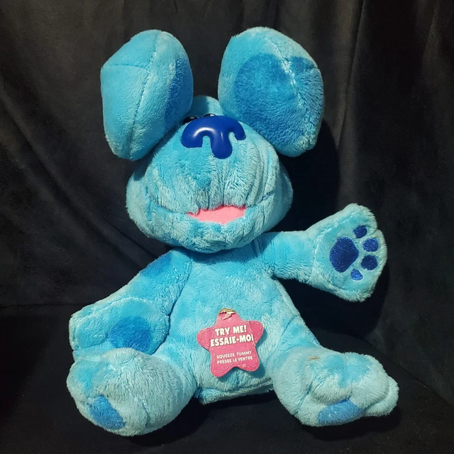 WORKING BLUES CLUES & You Peek-A-Blue Peek-A-Boo Talking Blue Dog Plush ...