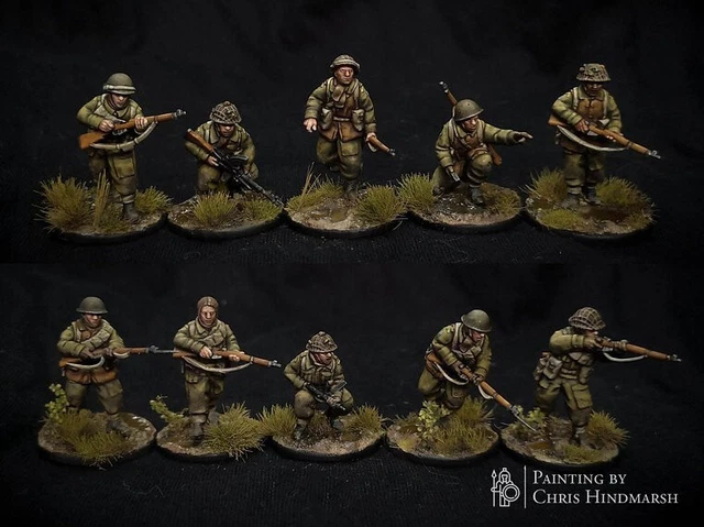 20MM 28MM WW2 Canadian Infantry squad 3d printed bolt action rapid fire ...