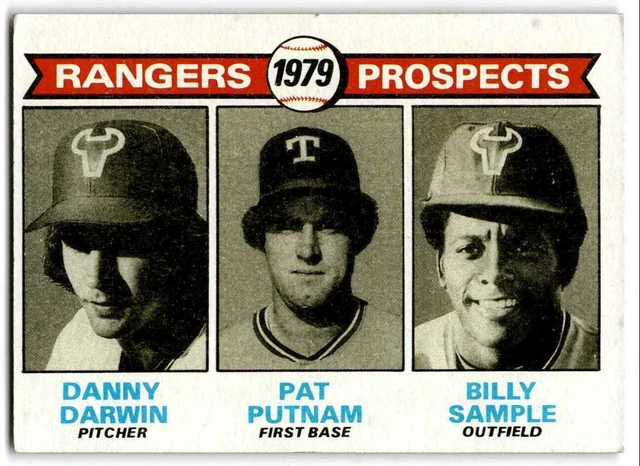 1979 TOPPS RANGERS Prospects - Danny Darwin/Pat Putnam/Billy Sample ...