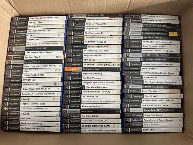 ORIGINAL XBOX XBOX 360 PS3 PS2 game bundle job Lot 120 games £90.00 ...