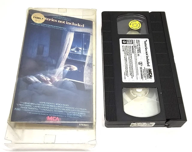 BATTERIES NOT INCLUDED VHS 1988 Cut Box Red MCA Logo £8.79 - PicClick UK