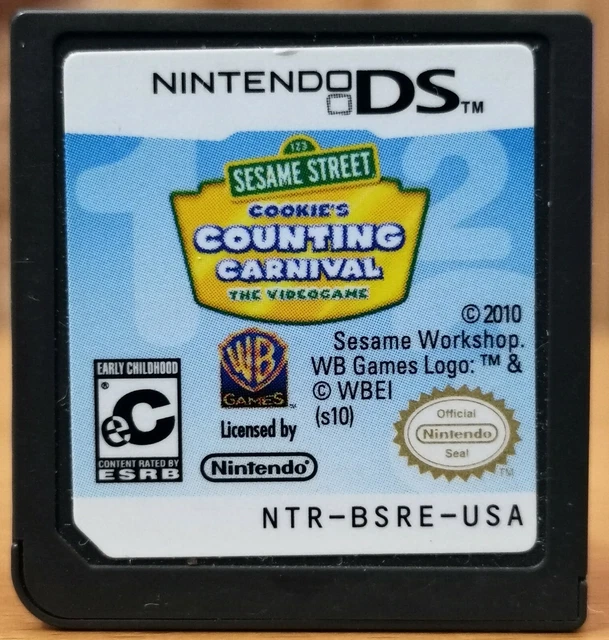 SESAME STREET COOKIES Counting Carnival (Nintendo DS, 2010) * Disk only ...