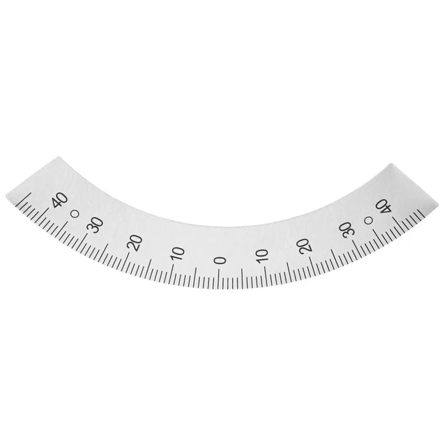 SCALE RULER PLASTIC Arc Scale Angle Ruler Milling Machine Measuring ...