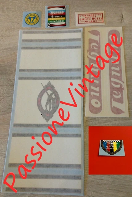 LEGNANO MOD. ROMA OLIMPIADE dal1958-66 kit decalcomanie/adesivi ...