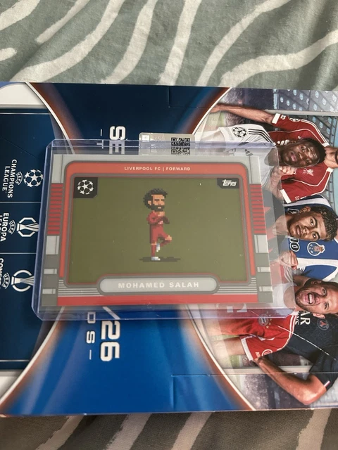 TOPPS FLAGSHIP UCC 2025/26 Mohamed Salah Retro 8-Bit Liverpool 8B-19 £2 ...