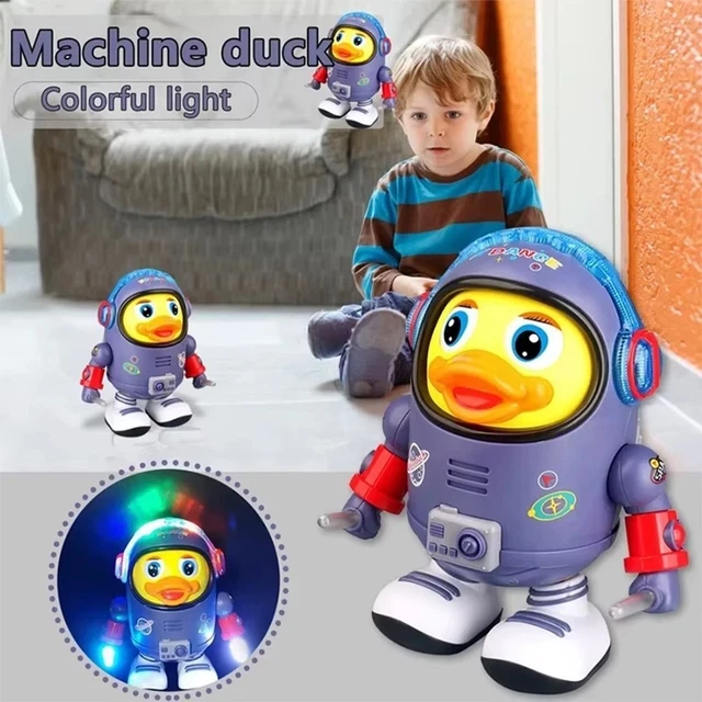BABY MONTESSORI ELECTRIC Space Duck Music Moving Walking Dancing Toy ...