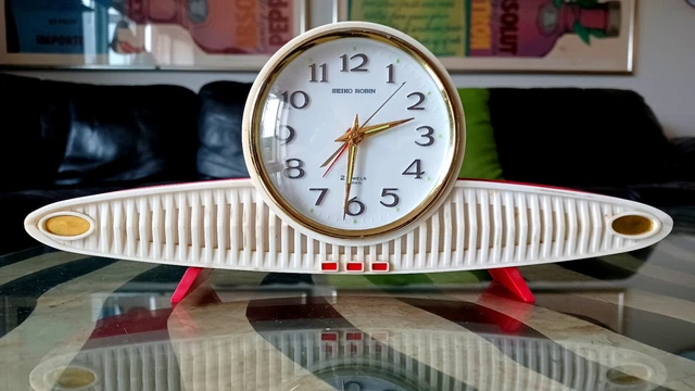 VINTAGE MIDCENTURY MODERN Atomic 1960's Seiko Robin Japan Clock £149.00 ...