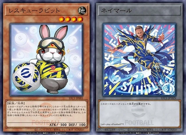 RESCUE RABBIT ＆ Neymar Jr - 2025 eFootball Promo Set Sealed pack Yu-Gi ...