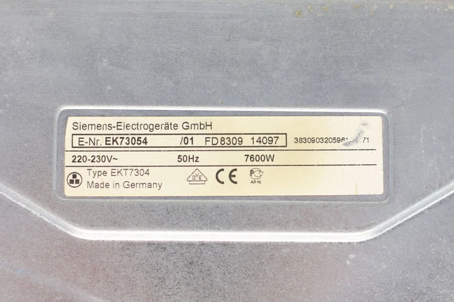 ORIGINAL SIEMENS EKT7304, E-Nr. EK73054 Kochfeld Glaskeramik ca. 57,5 x ...