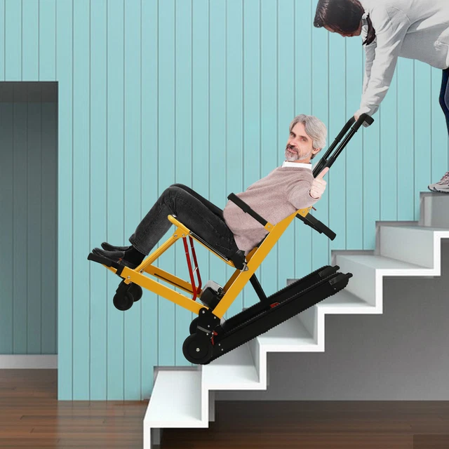 PORTABLE ELDERLY STAIR Lifting Motorized Climbing Wheelchair Chair ...